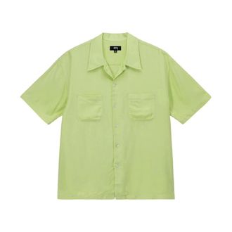 St&uuml;ssy Chemise &agrave; surpiq&ucirc;res contrast&eacute;es - Homme - Chemises - Vert - Taille: M