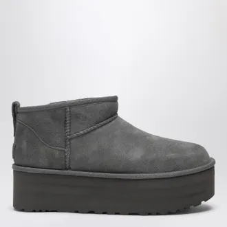 UGG Klassischer Ultra Mini Stiefel in Grau mit Plateau