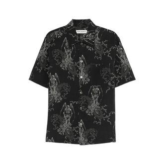 Our Legacy Kurz&auml;rmeliges Hemd - - Shirts - Herren - Schwarzk - L