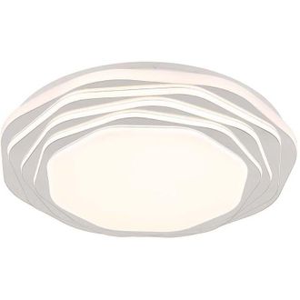 Globo Lighting Globo Lighting - Deckenlampe K&uuml;chenleuchte Wohnzimmerleuchte led dimmbar 3-Stufen cct opal chrom