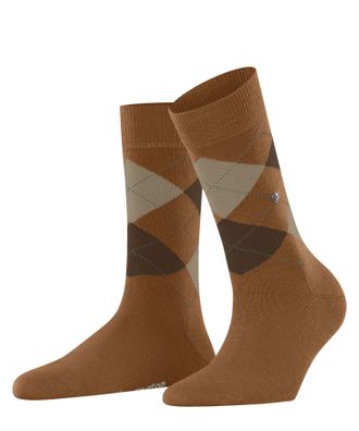Burlington Damen Socken Marylebone W So Wolle gemustert 1 Paar, Braun Caramel 5582, 36-41