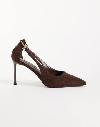 Simmi London Simmi London Amabel escarpins &agrave; talons avec d&eacute;tail mors en su&eacute;dine marron