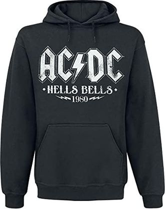 AC/DC Hells Bells 1980 Homme Sweat-Shirt à Capuche Noir L