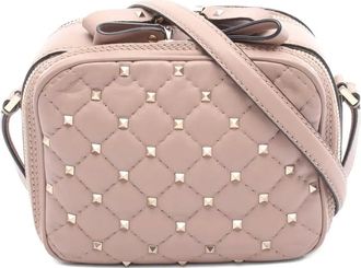 Valentino Garavani sac porté épaule Rockstud matelassé (années 2000) - Rose