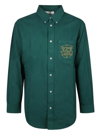 Dr&ocirc;le de Monsieur chemise La Chemise &agrave; slogan - Vert