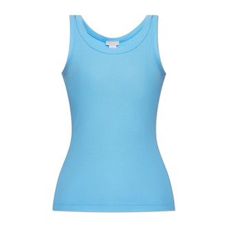 Hanro Femme, Tops, Bleu, Taille: 42 FR Débardeur côtelé
