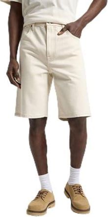 Lee Asher Short en Denim, Blanc, 26W Hommes