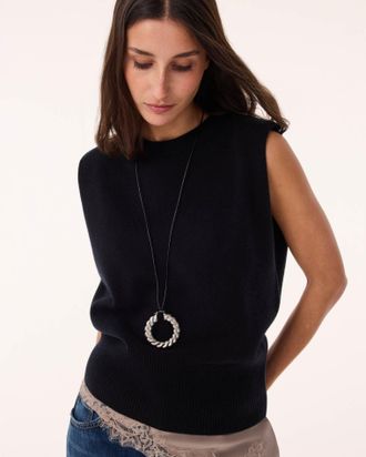 Kujten Top col rond cachemire, 2 fils - Top Divina