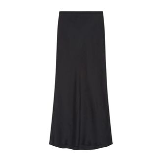 Anine Bing Bar Silk Skirt - - Skirts - Damen - Schwarzk - S