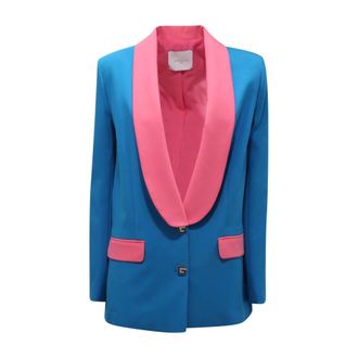 Ga&euml;lle Paris Gbdp16054 Giacca Monopetto - - Jackets - Damen - Blau - S