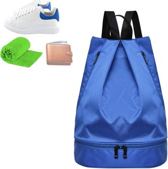 Generic Trainingsrucksack für Fitnessstudio, wasserdicht, schwimmfähig, wasserdicht, schwimmend, mit Reißverschluss, blau, Consulte la descripción, Siehe Besc