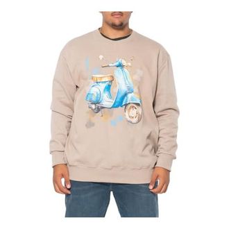 Maxfort Sweat-shirt col rond pour homme grande taille, bleu, 5XL taille grand