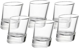Cristalica Wodkaglas Samba 6-er Set 50ml Shotglas Likör Schnaps Partyspaß