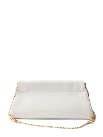 Prada Enchaîné Schultertasche mit Kettenriemen - Weiß