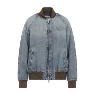 Miu Miu Damen, Jacken, Blau, SGr&ouml;&szlig;e