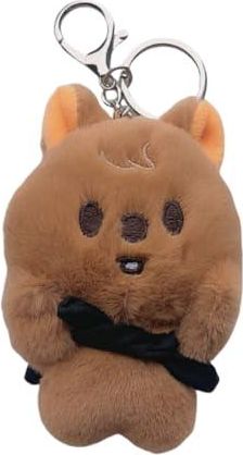 Generic Sk-zoo Porte-clés en peluche « Stay » avec pendentif magnétique 10 cm loup Chan Jiniret Bbokari, Han, 10 cm