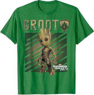 MARVEL Guardians Vol. 2 Baby Groot Shield Graphic T-Shirt C1 T-Shirt
