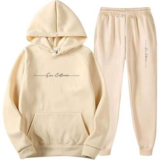 Generic Surv&ecirc;tements pour hommes avec imprim&eacute; lettres, sweat &agrave; capuche, jambe droite, ensembles de jogging, entra&icirc;nement, gym, sport, jogging, hauts, bas, v&ecirc;t