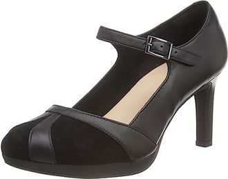 Clarks Femme Ambyr Light Escarpins, Noir combiné, 39 EU
