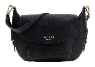 Guess Schultertasche Umh&auml;ngetasche Marsha Flap Shoulder Bag Black schwarz