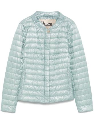 Herno doudoune zipp&eacute;e &agrave; capuche - Bleu