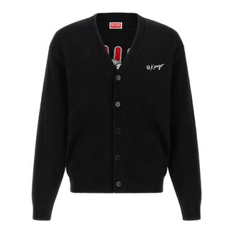 Kenzo Wild Tiger Cardigan - - Knitwear - Herren - Schwarzk - L