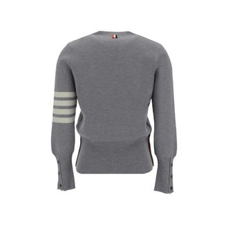 Thom Browne Womens Gray Wool Oves Aries Sweatshirt Clothing