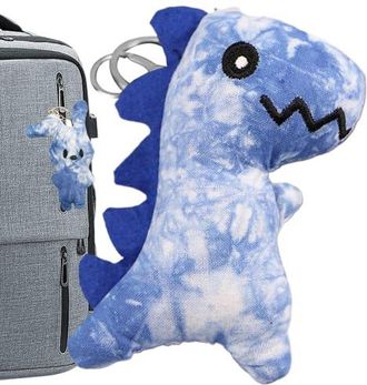 Generico Porte-cl&eacute;s en peluche dauphin, porte-cl&eacute;s animal Tie-Dye - pendentif pour sac &agrave; dos de bureau collection Halloween