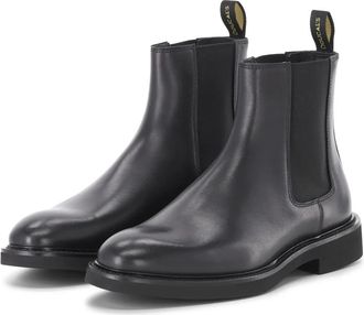 Doucal's Low-Top Sneaker - Boots aus Glattleder - Gr. 42,5 (EU) - in Schwarz - für Damen