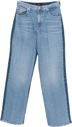 7 For All Mankind Femme, Jeans, Bleu, Taille: W24 Jeans droits Stovepipe