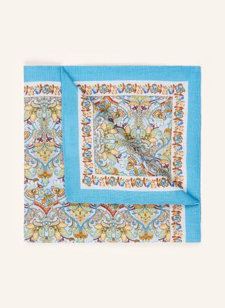 Eton Einstecktuch Aus Leinen blau