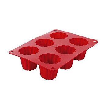 Crealys 513012 Moule &agrave; Cannel&eacute;s Silicone Rouge