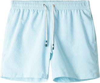 Hartford Homme, Maillots de bain, Bleu, Taille: M Swim Seersucker Stripe