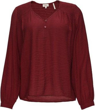 s.Oliver Langarmbluse mit gesmokten Details