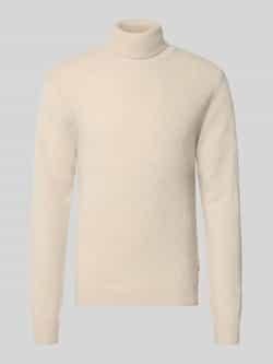 Casual Friday Slim Fit Rollkragenpullover aus Woll-Mix Modell Karl