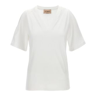 Le Twins Gianna T-shirt - - Tops - Damen - Wei&szlig; - XS