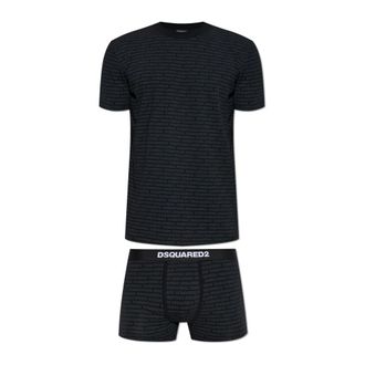 Dsquared2 Homme, Vêtements de nuit et de détente, Noir, Taille: XL Ensemble de la collection de sous-vêtements