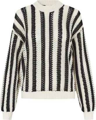 Lollys Laundry Femme, Pulls, Multicolore, Taille: 46 FR Tricot &agrave; col rond