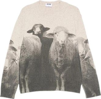 Moschino Pecora Nera Pullover - - Knitwear - Damen - Beige - S