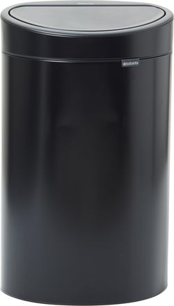 Brabantia Touch Bin New mit herausnehmbaren Kunststoffeinsatz, Matt Black, 40 L