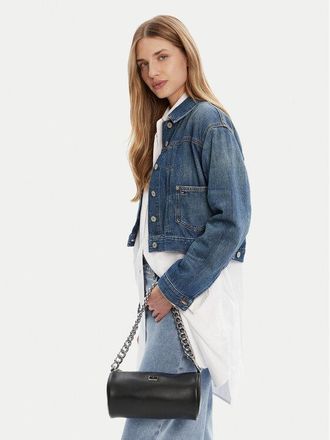 Tommy Jeans Handtasche Tjw Chain Shoulder Bag AW0AW17893 Schwarz