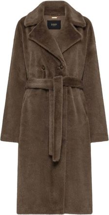 Seventy Femme, Manteaux, Gris, Taille: 40 FR Manteau ceinturé