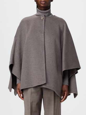 Fabiana Filippi Cape asym&eacute;trique en laine et cachemire m&eacute;lang&eacute;s