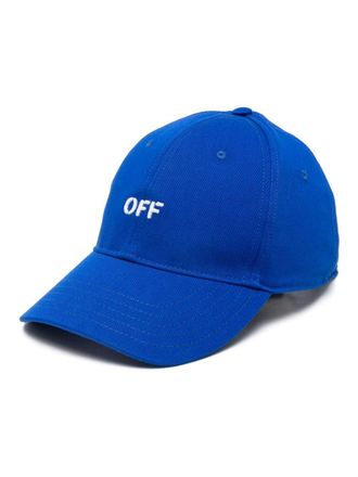 Off-white casquette Off Stamp Drill - Bleu