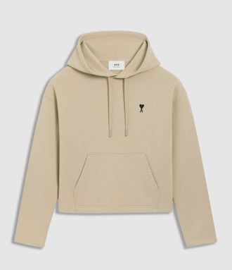 Ami Hoodie Ami de Coeur Contraste Caf&eacute; Cr&egrave;me