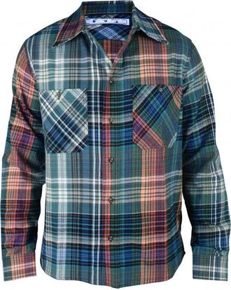 Off-white Chemise &agrave; carreaux blancs