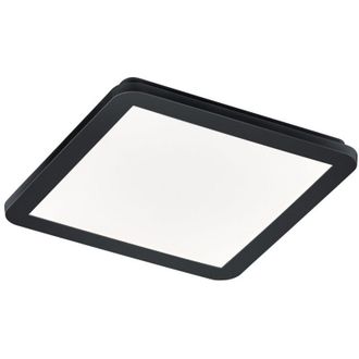 Trio Plafonnier Camillus Carr&eacute; Led Dimmable Noir IP44 30x30 cm Lighting