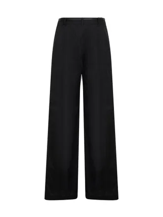 Max Mara Womens Trousers Mstfarea Black Cotton