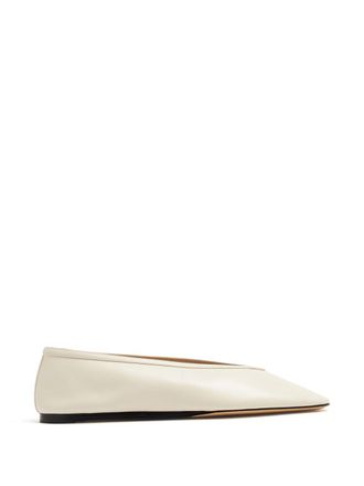 Le Monde Beryl ballerines Luna en cuir - Blanc
