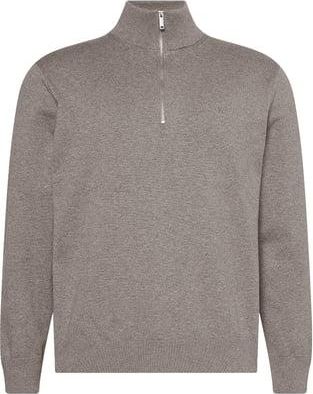 Calvin Klein Pull col montant zipp&eacute; en coton